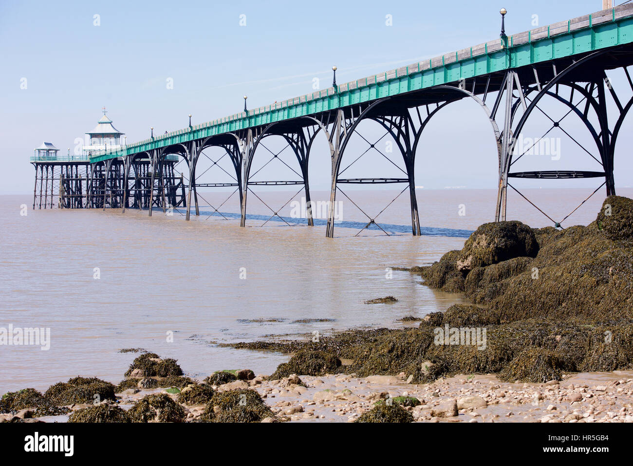 Clevedon Pier, Clevedon, Somerset, England Stock Photo - Alamy