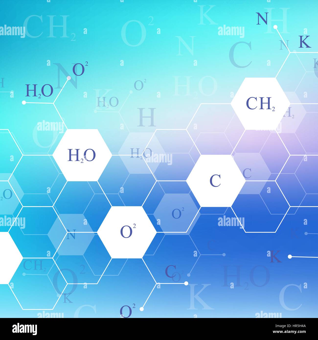 Scientific hexagonal chemistry pattern. Structure molecule DNA research ...
