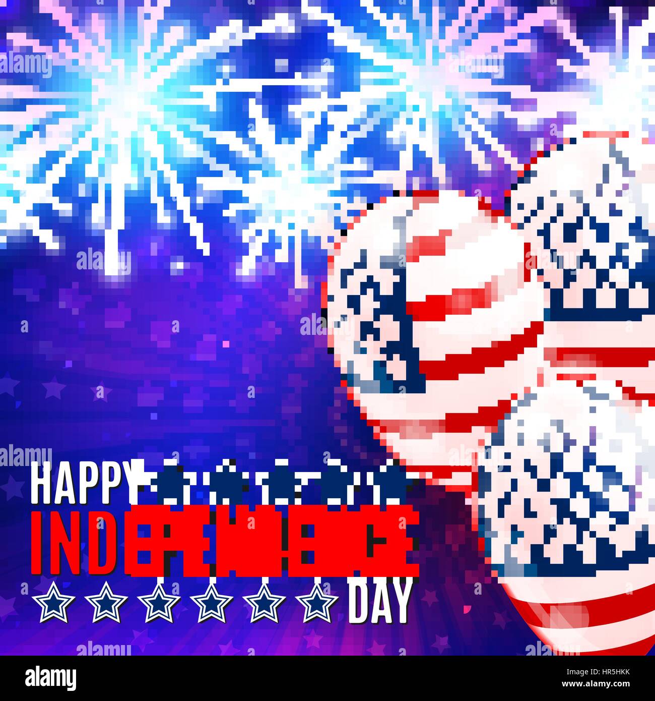 Fireworks with flag background Stock Vector Images - Alamy