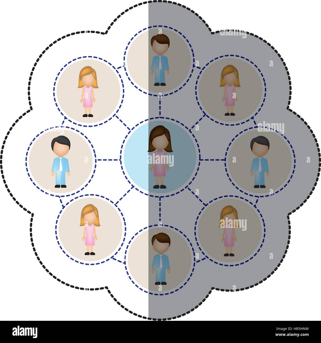 color people connection icon Stock Vector Image & Art - Alamy