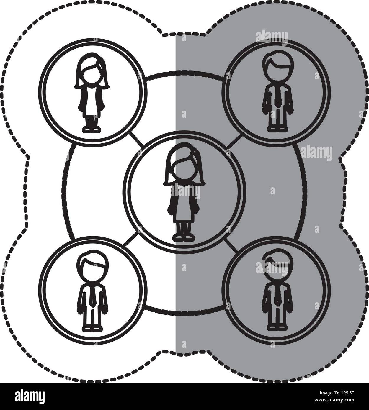 figure social work connection icon Stock Vector Image & Art - Alamy