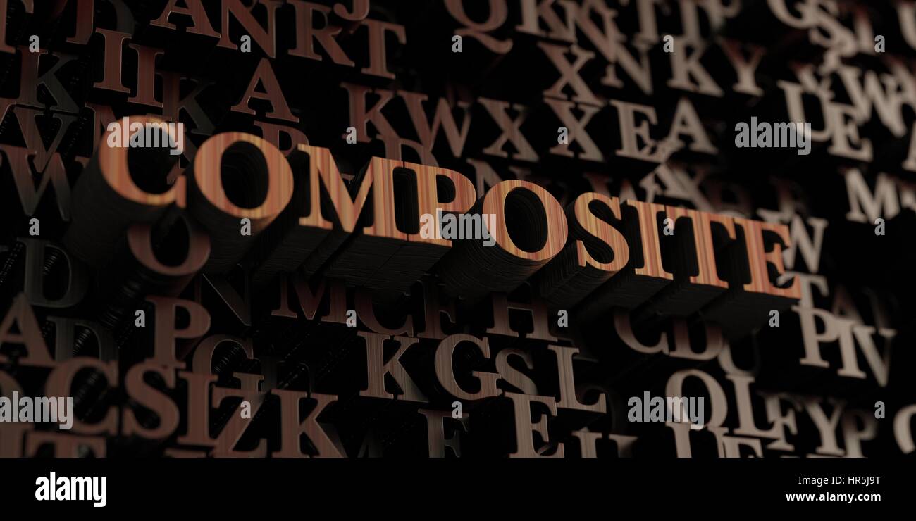 Composite - Wooden 3D rendered letters/message. Can be used for an ...