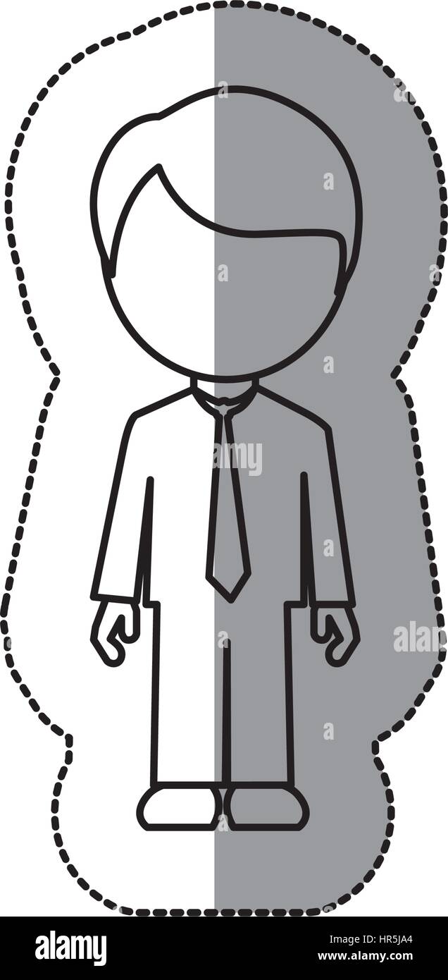 silhouette man sticker icon Stock Vector Image & Art - Alamy