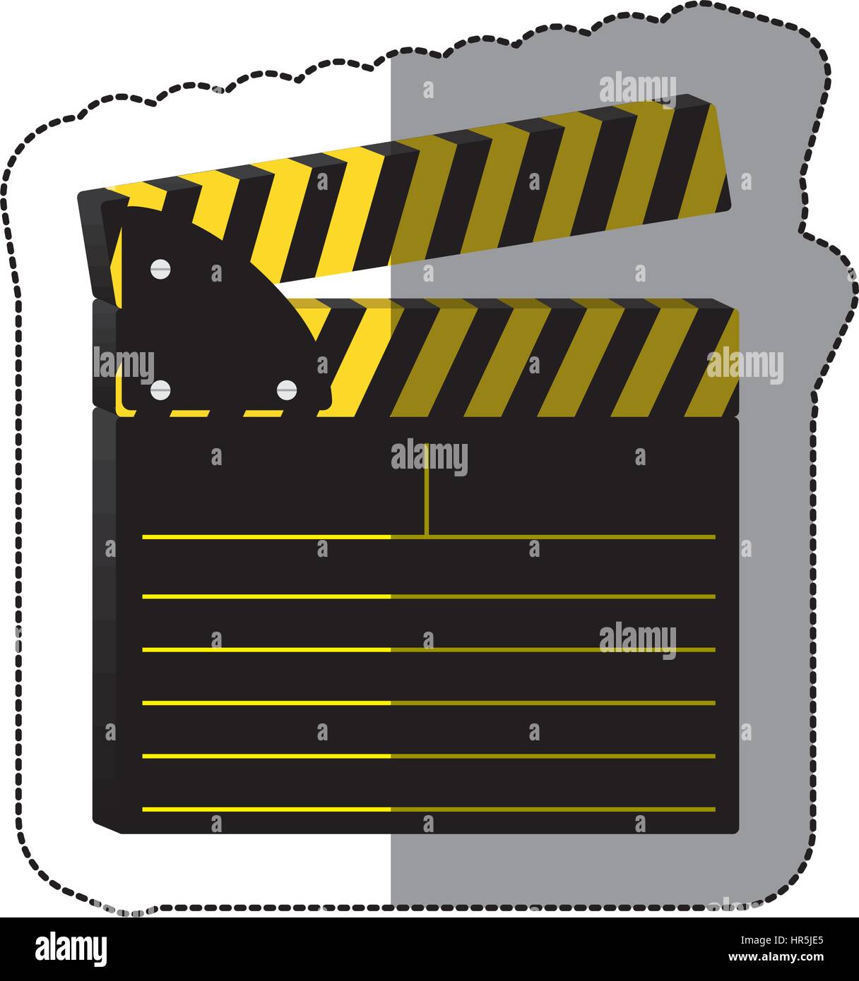 color clapper board icon Stock Vector Image & Art - Alamy