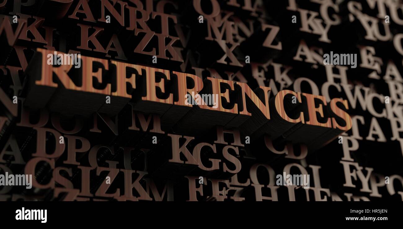 References - Wooden 3D rendered letters/message. Can be used for an ...