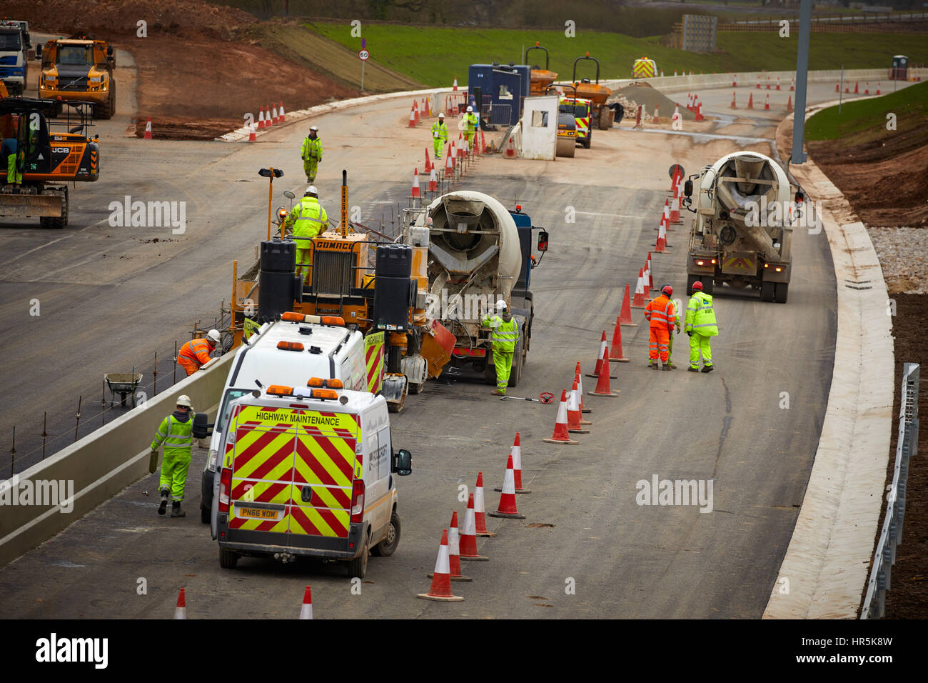 Building of a new relief road the a556 bypass linking the m6 motorway ...