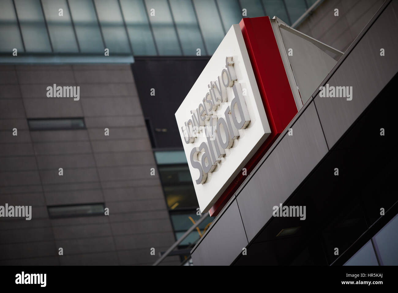 The university of salford logo hi-res stock photography and images - Alamy