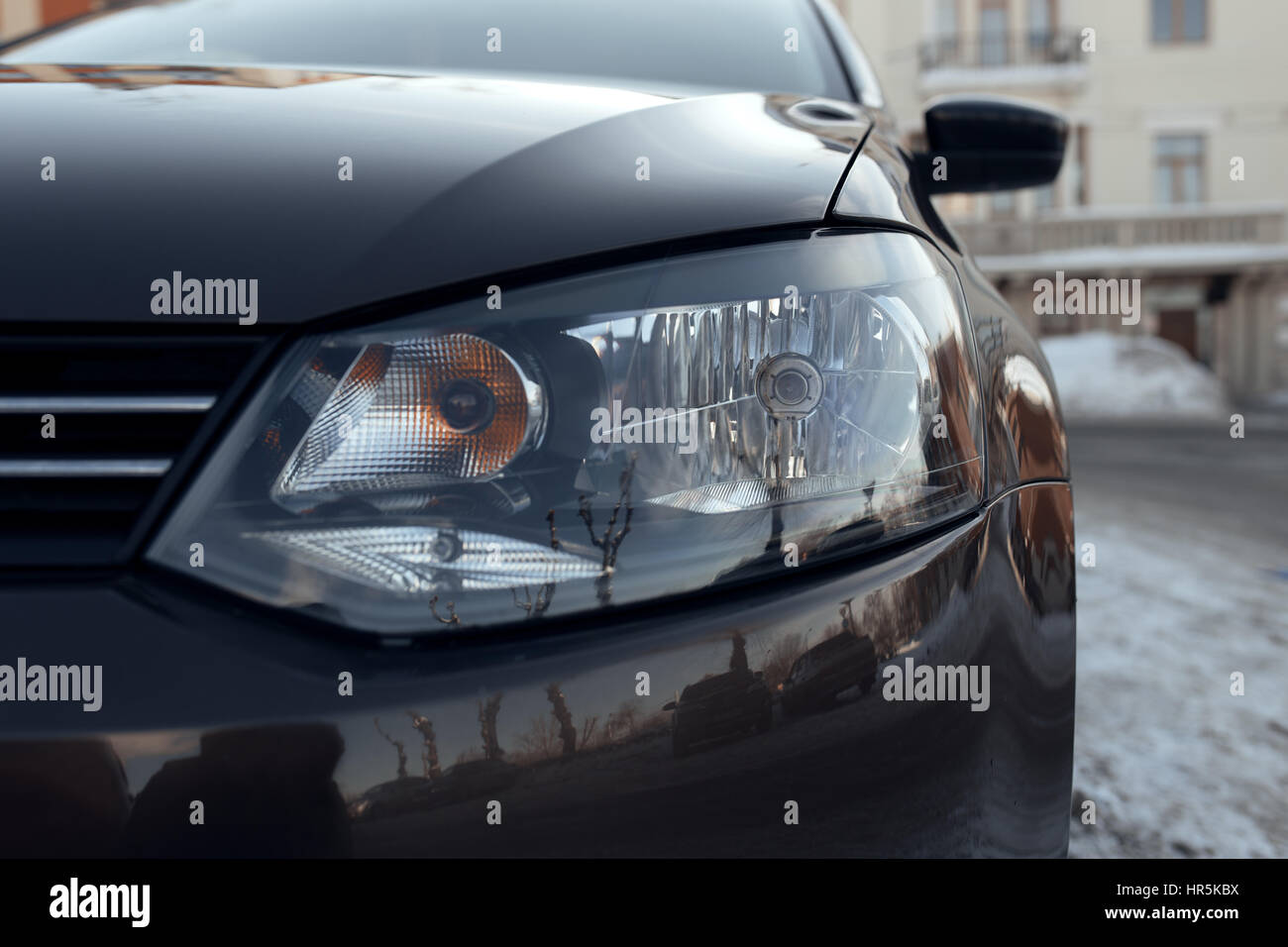 transparent glass car headlights Stock Photo - Alamy
