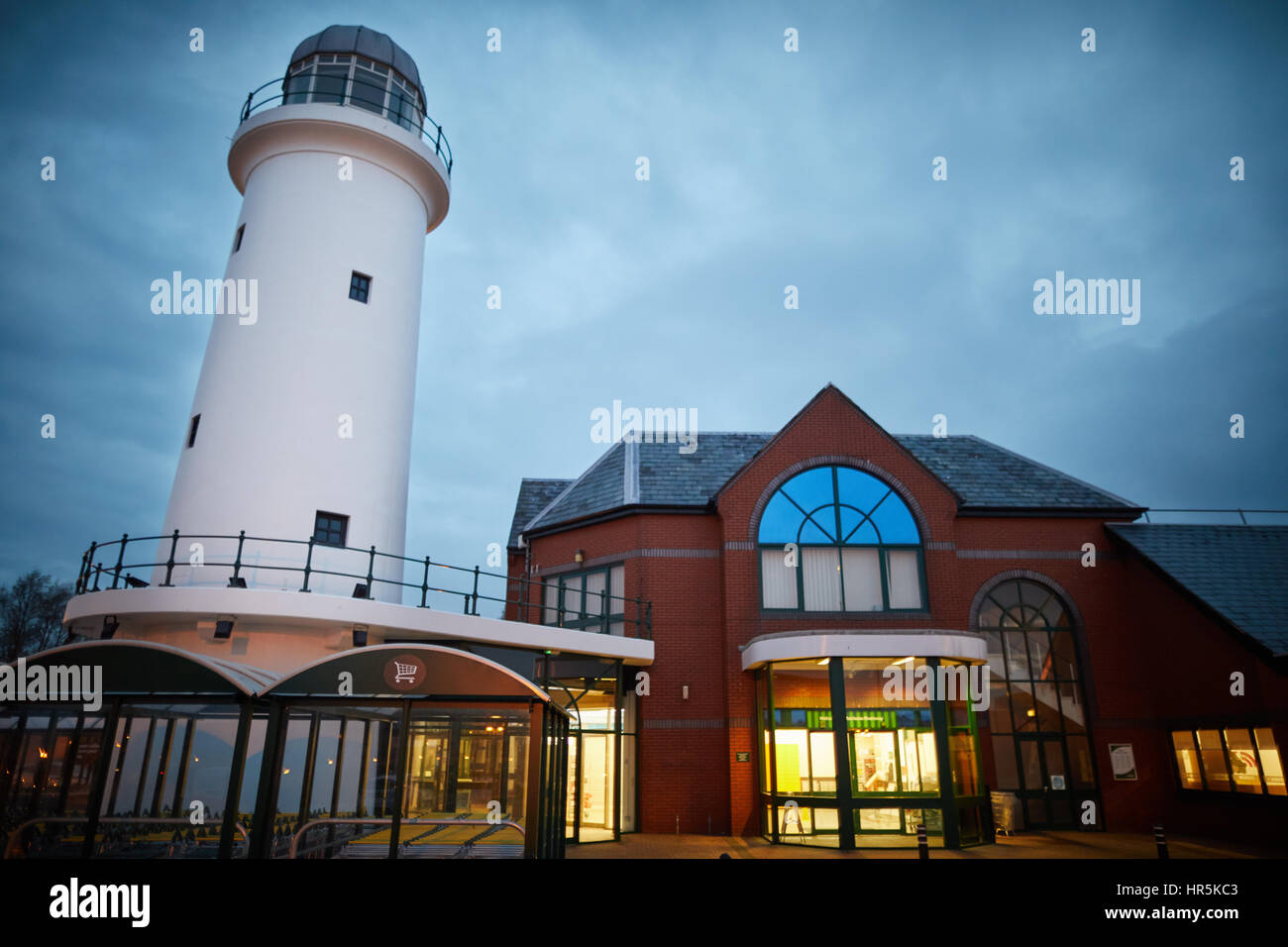Blue sky at Historical Landmark Preston Marina Lighthouse at Edward ...