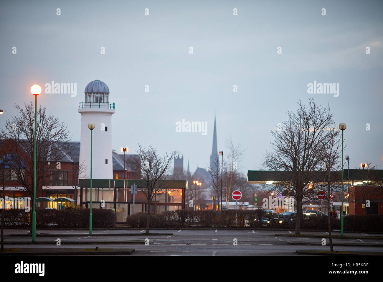 Blue sky at Historical Landmark Preston Marina Lighthouse at Edward ...
