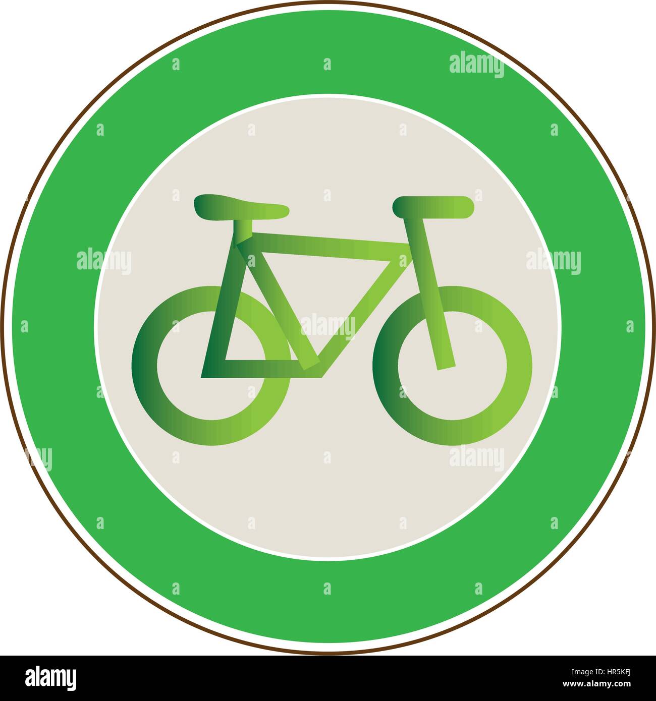 circular frame with eco bike Stock Vector Image & Art - Alamy