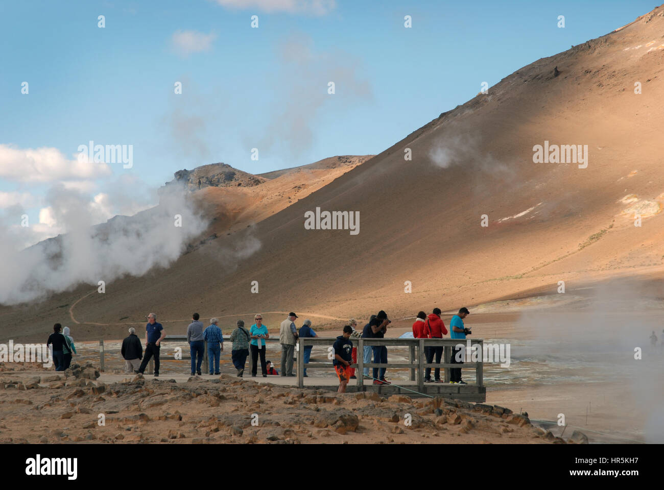 A geothermal spot noted for its bubbling pools, boiling mud pits and ...