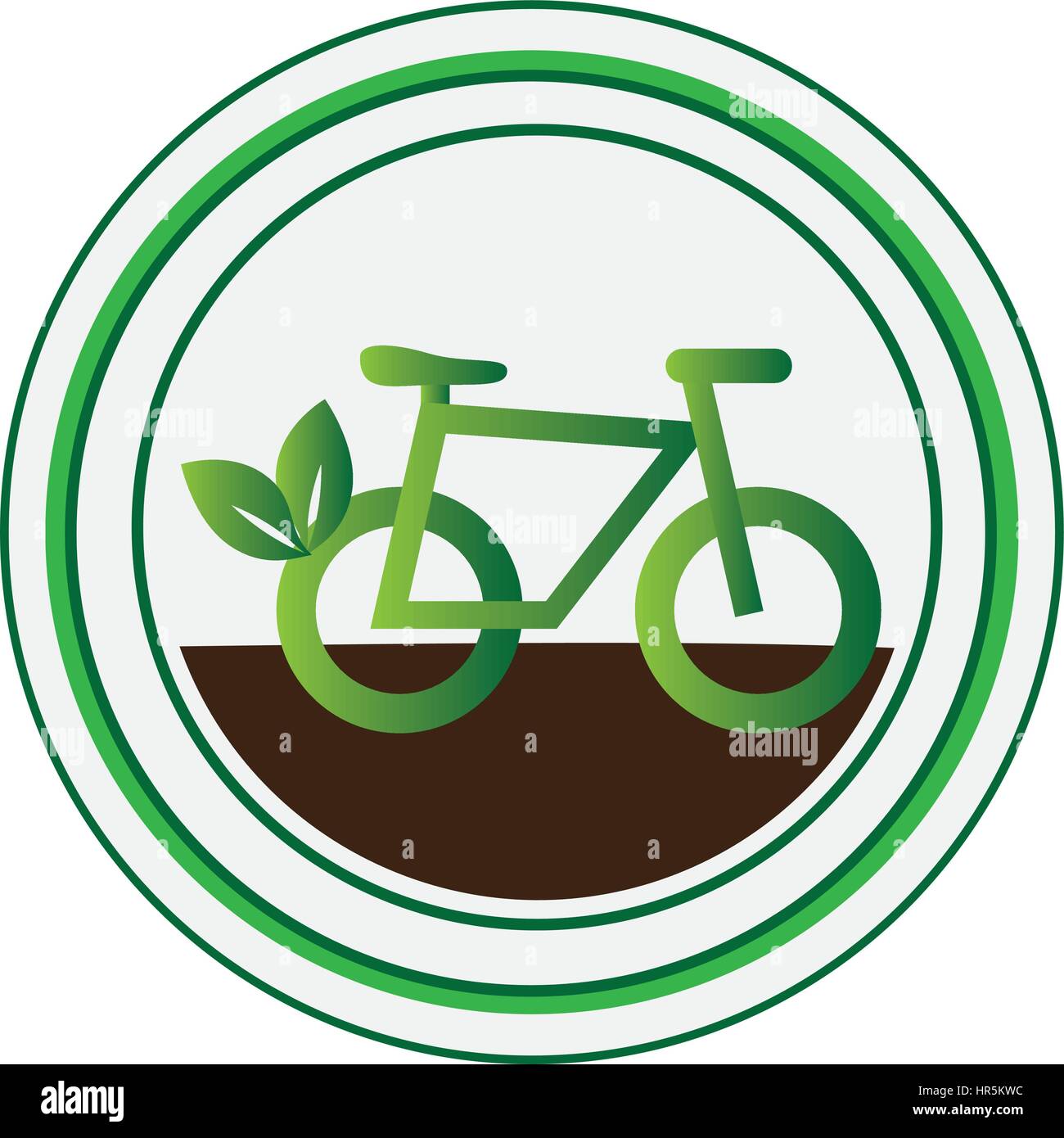 circular stamp with eco bike Stock Vector Image & Art - Alamy