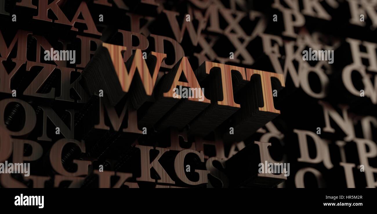 Watt - Wooden 3D rendered letters/message. Can be used for an online ...