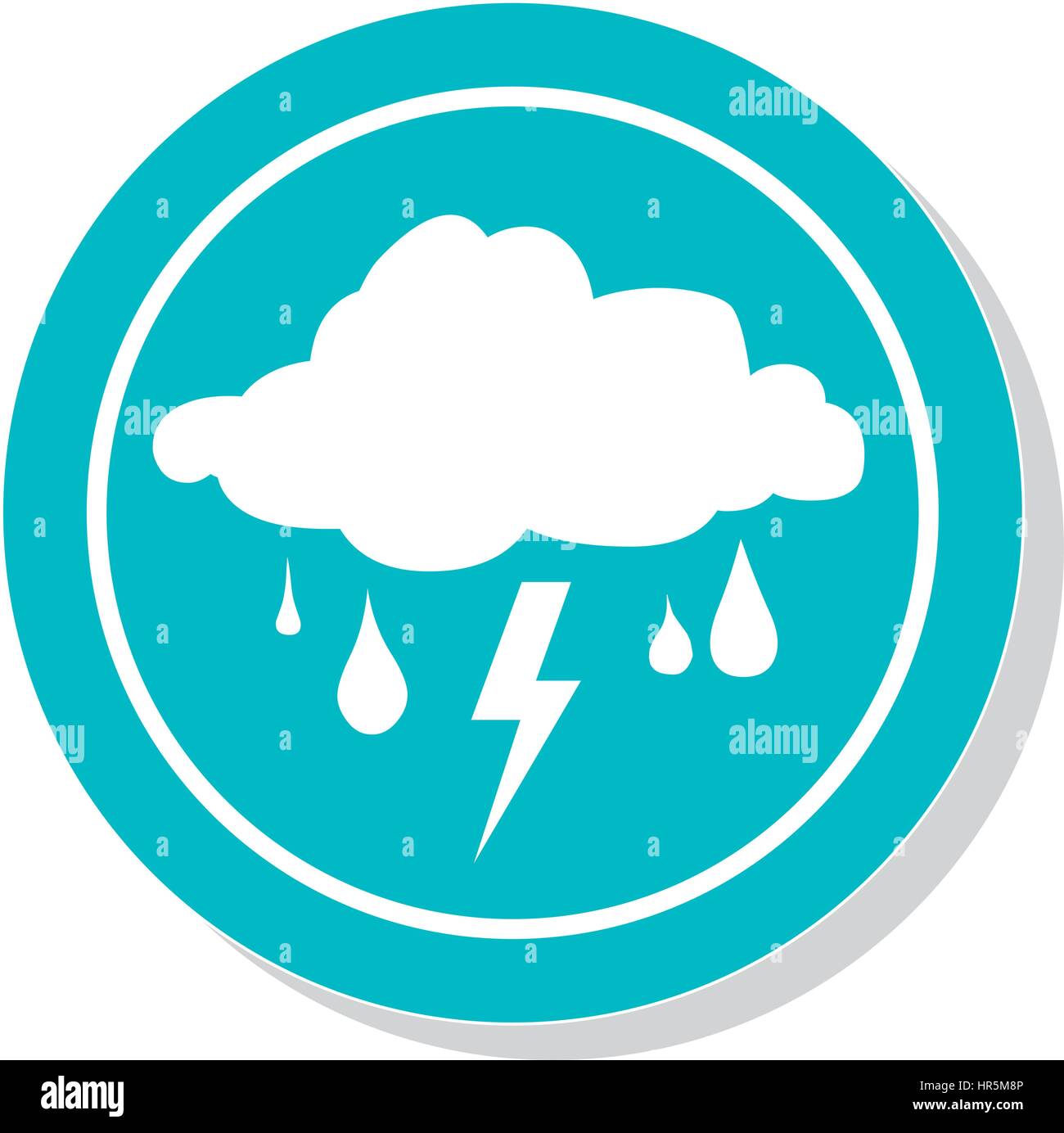Stormy weather cloudy environment Stock Vector Images - Alamy