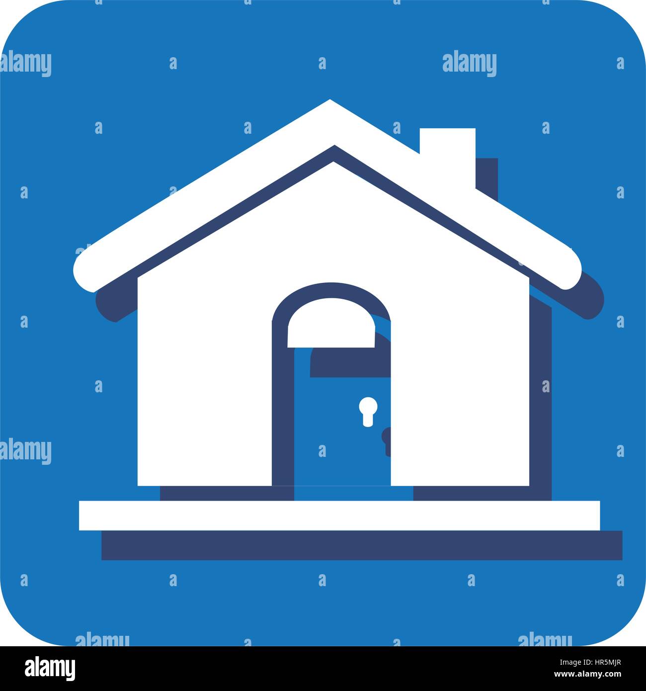 square button silhouette house icon design Stock Vector Image & Art - Alamy