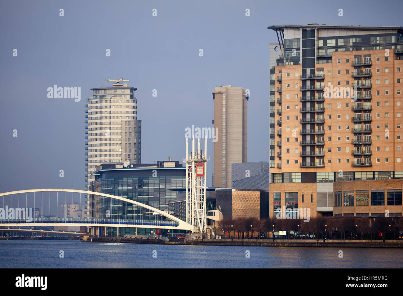 MediacityUK The Lowry Outlet Mall complex across The Manchester Ship ...