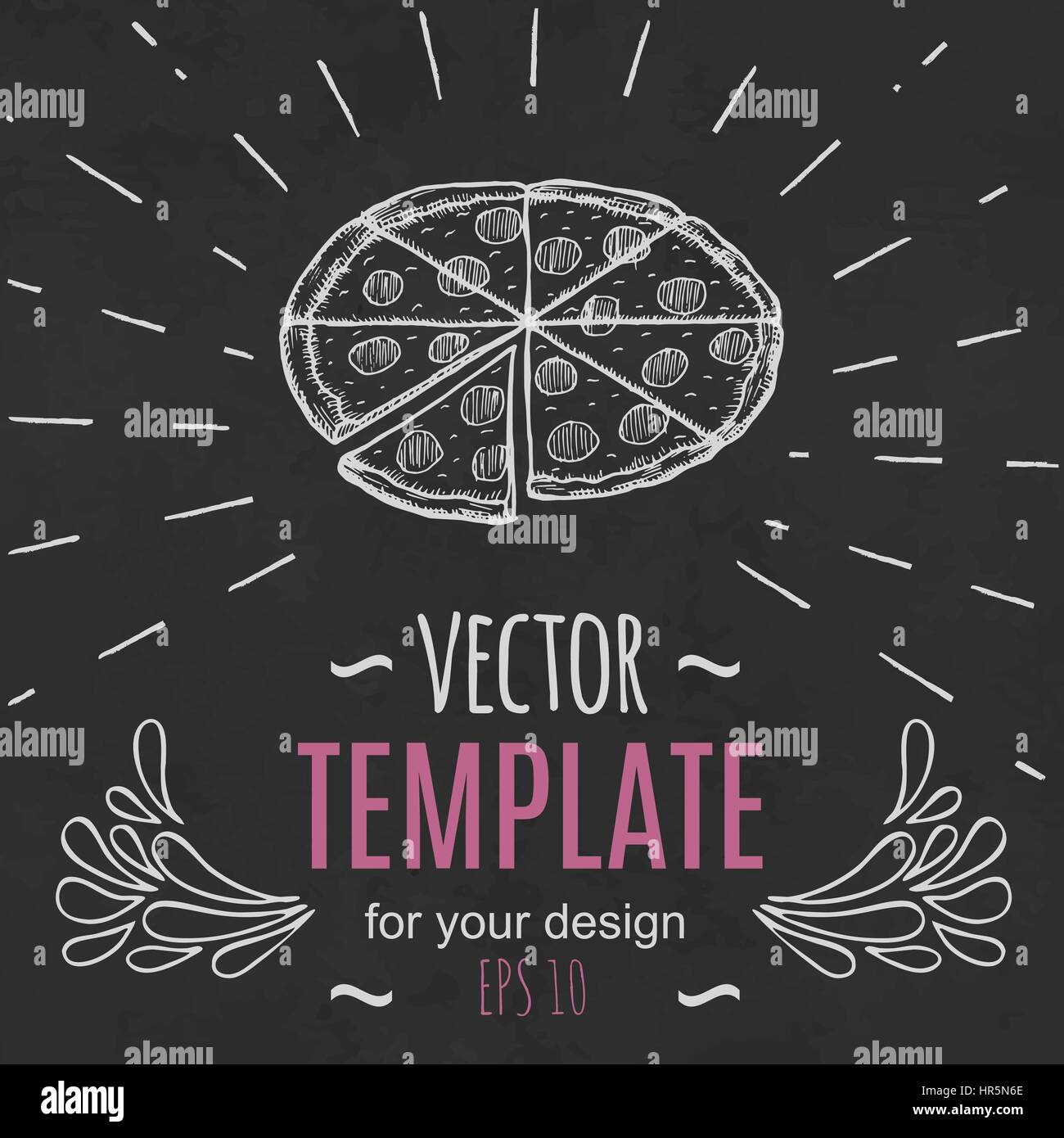 Fast food menu design template hand drawn vector Stock Vector Image ...