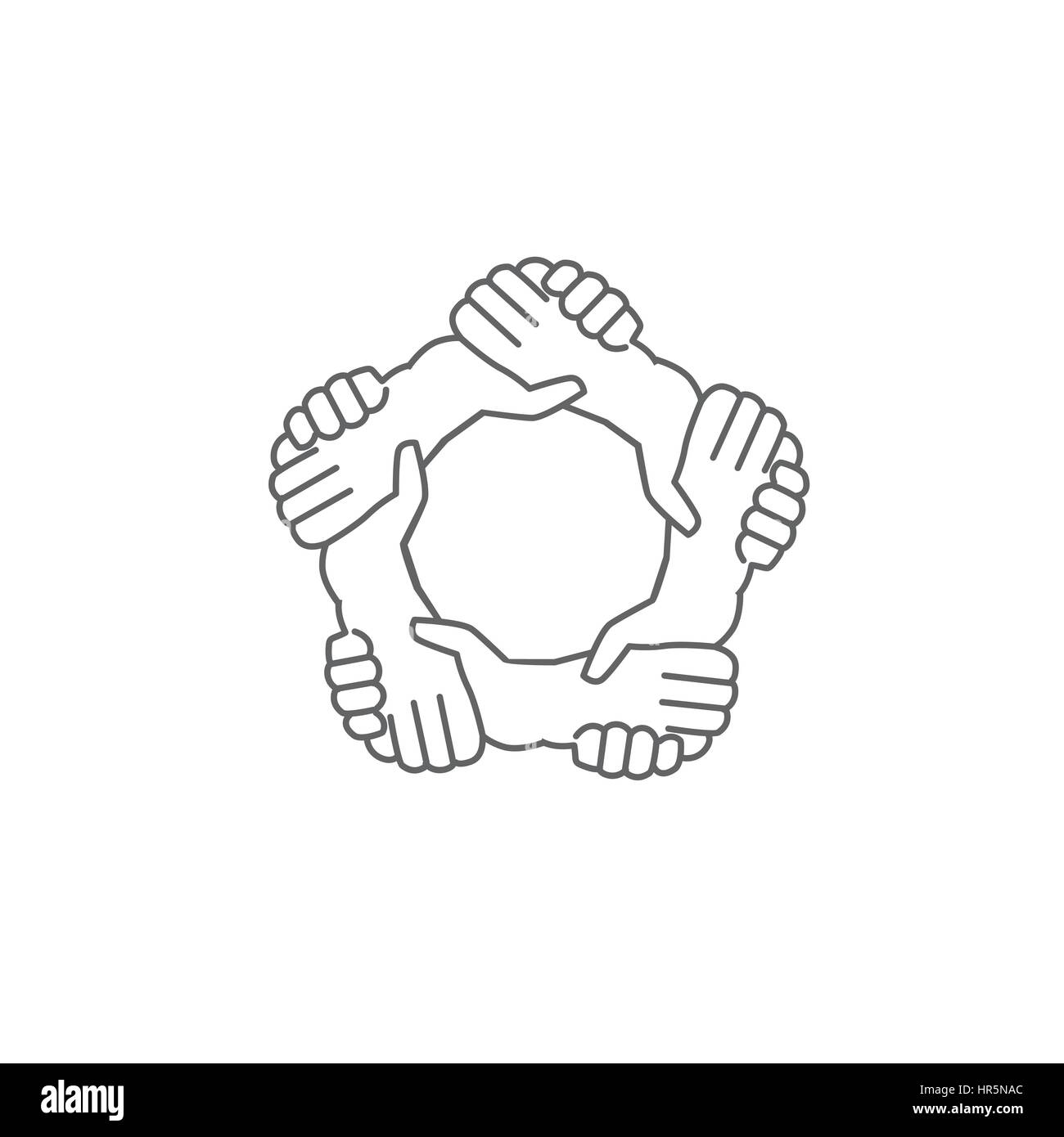 Job interview handshake businessman Stock Vector Images - Alamy