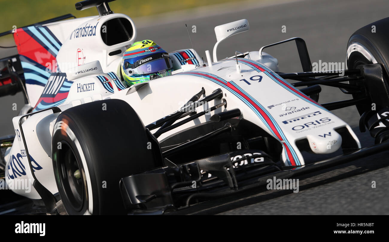 Williams Felipe Massa during day one of testing ahead of the 2017 ...