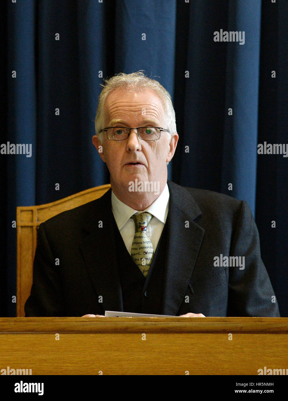 Supreme Court judge Peter Charleton delivers his opening statement of ...
