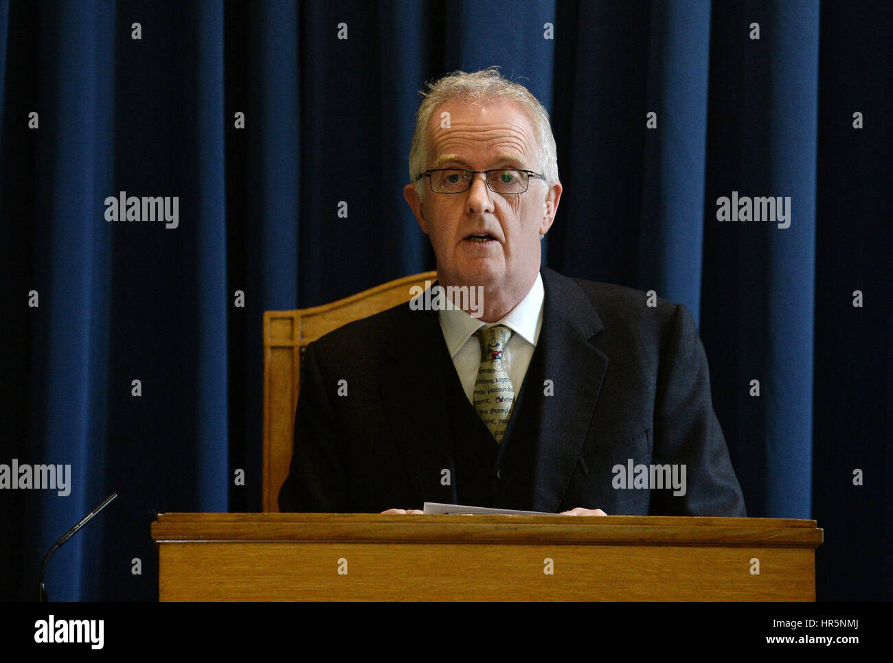 Supreme Court judge Peter Charleton delivers his opening statement of ...