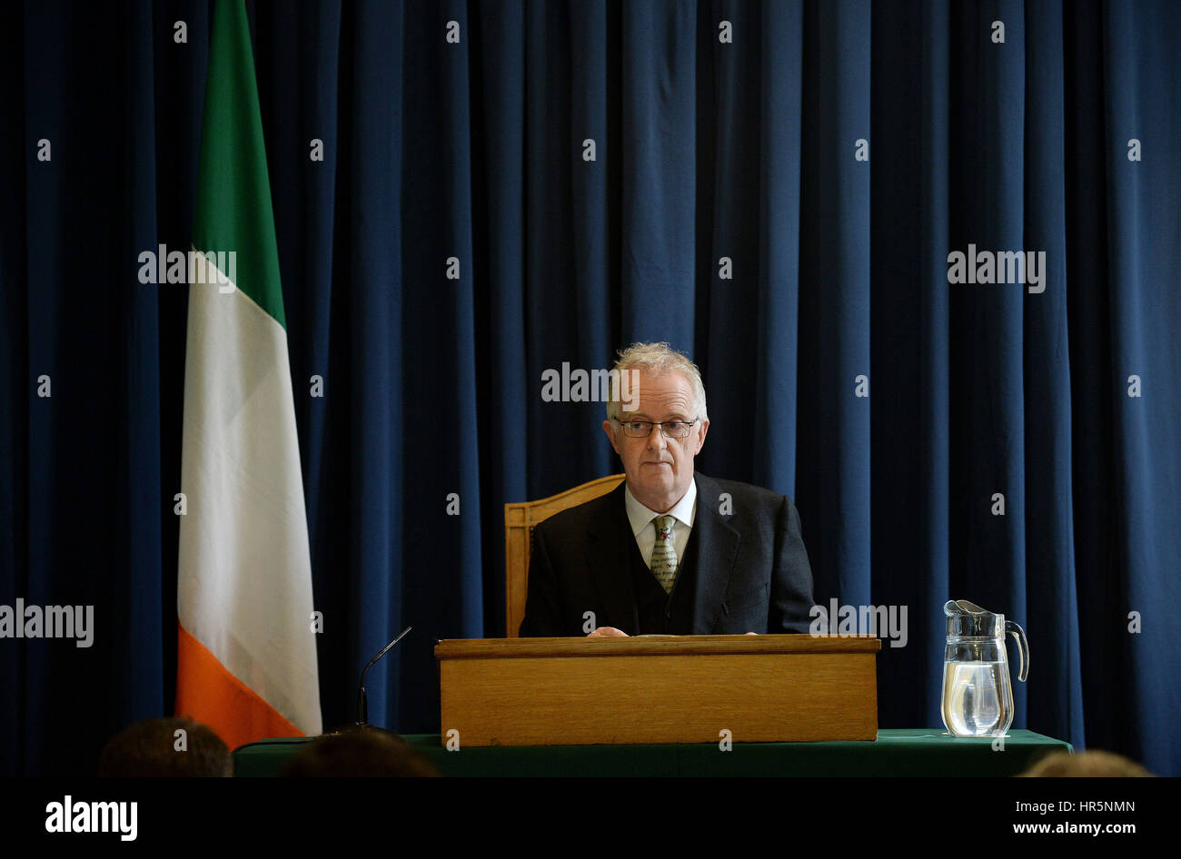 Supreme Court judge Peter Charleton delivers his opening statement of ...