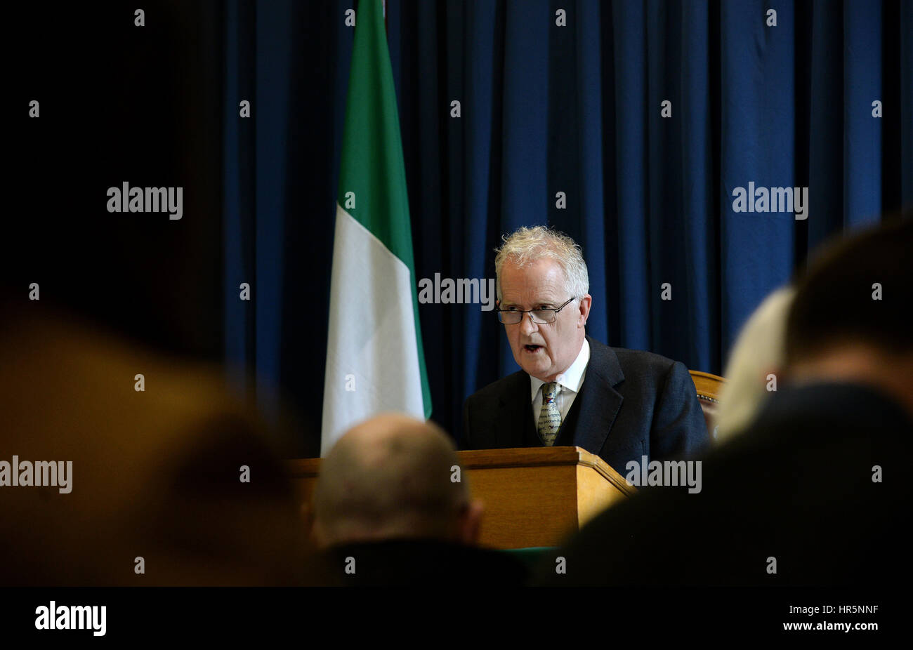 Supreme Court judge Peter Charleton delivers his opening statement of ...
