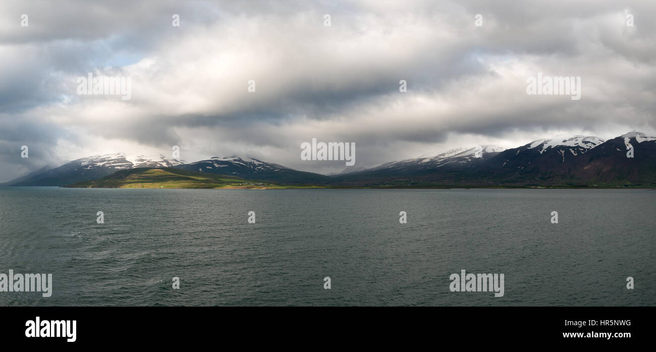 Beautiful landscape in Akureyri, Iceland Stock Photo - Alamy