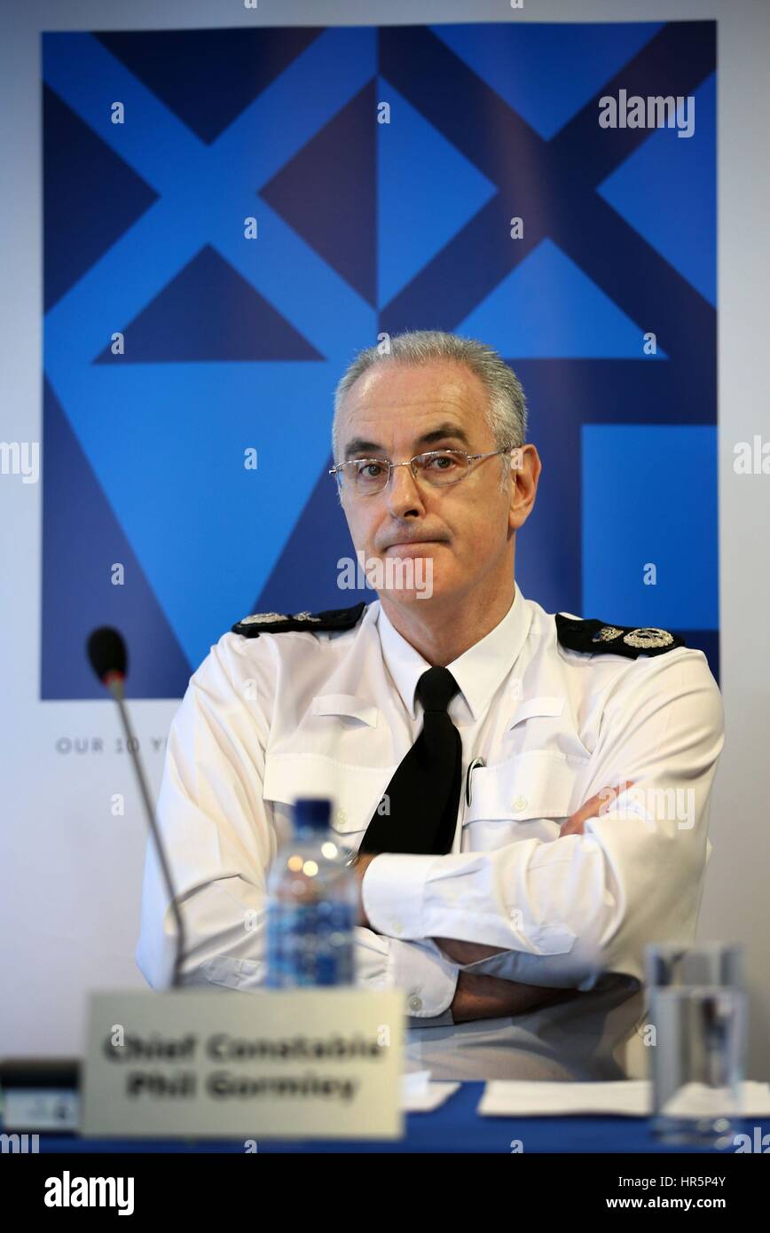 Police Scotland's Chief Constable Phil Gormley at the launch in ...