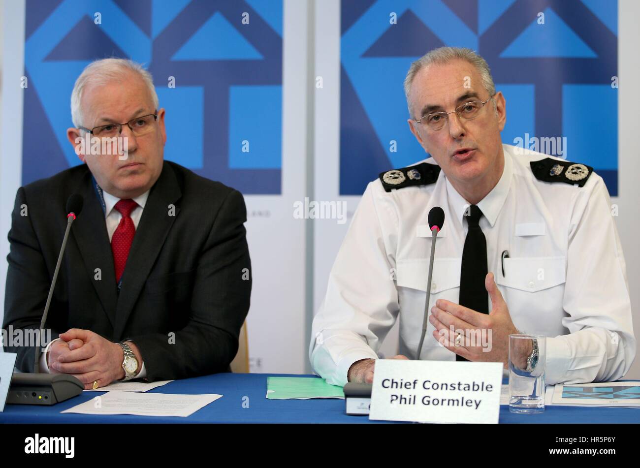 Police Scotland's Chief Constable Phil Gormley (right) and Scottish ...