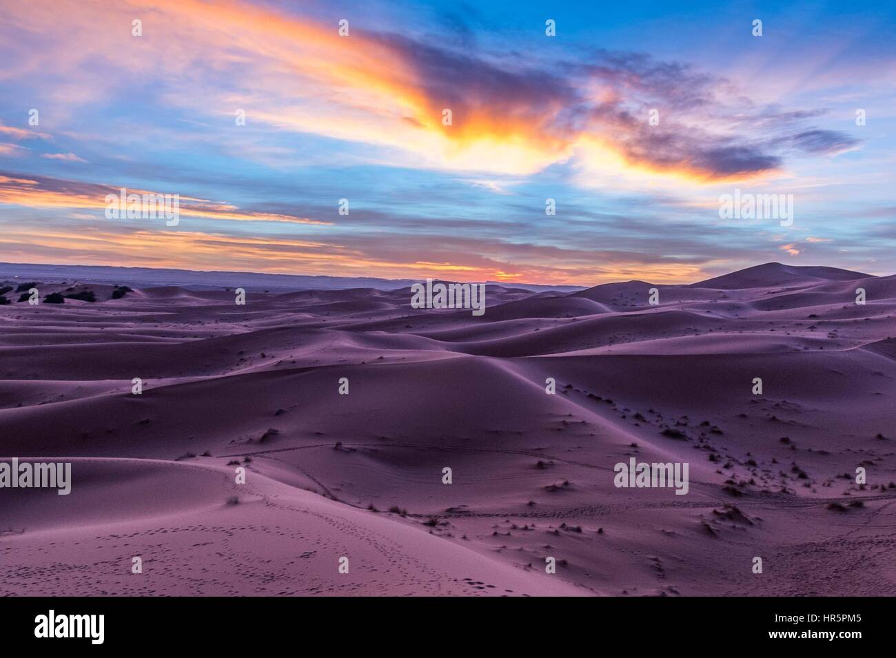 Pink sunset desert hi-res stock photography and images - Alamy