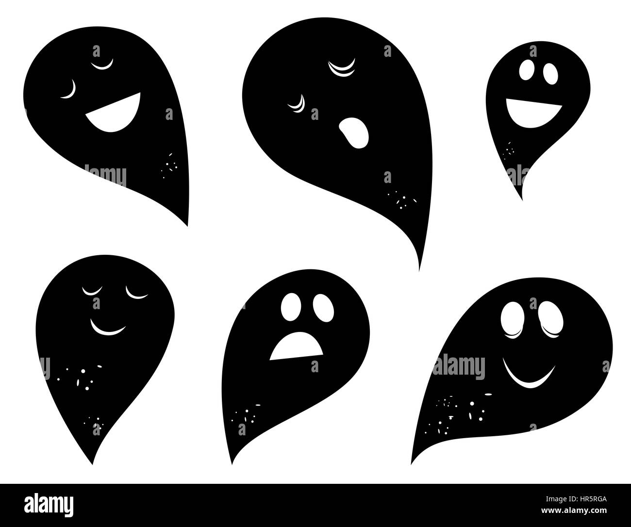 Silhouette flying evil spirit Cut Out Stock Images & Pictures - Alamy