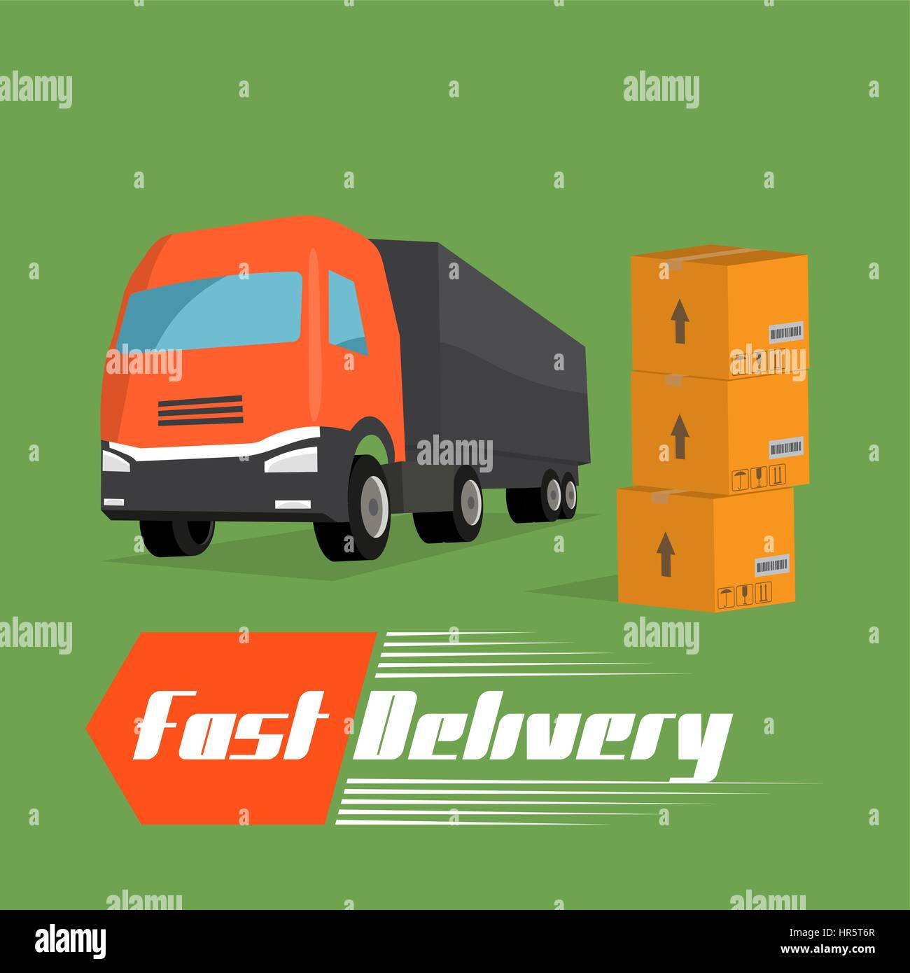 Delivery truck logo vectors hi-res stock photography and images - Alamy