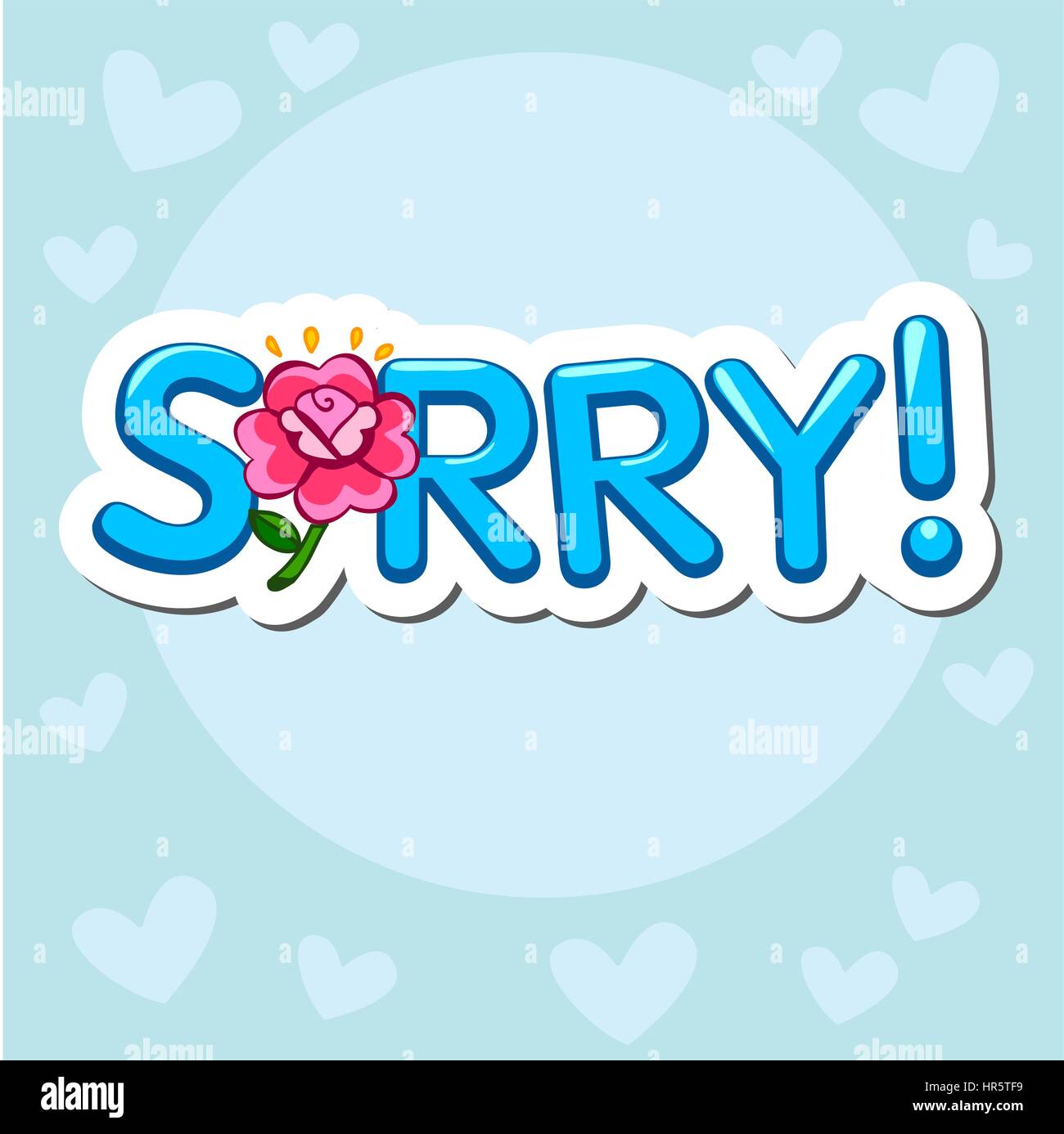 Apology cartoon hi-res stock photography and images - Alamy