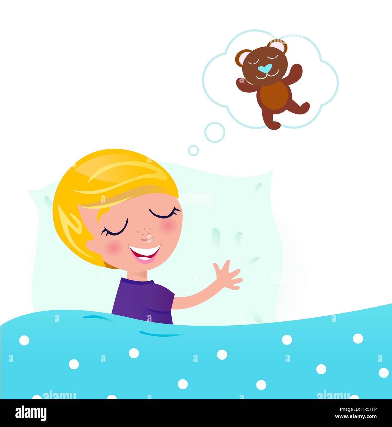 Dreamer boy cartoon illustration hi-res stock photography and images ...