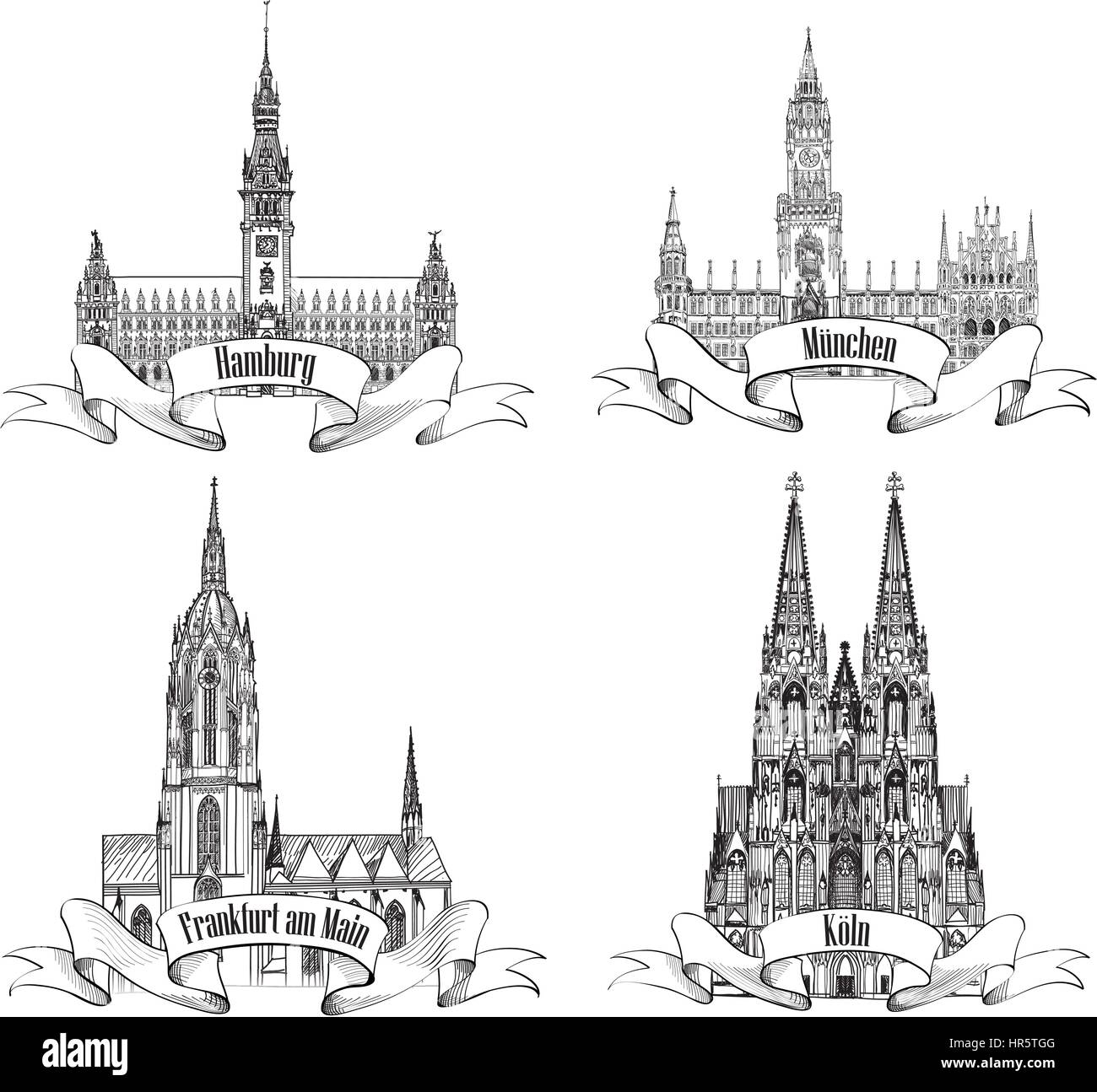 Cologne to frankfurt Stock Vector Images - Alamy