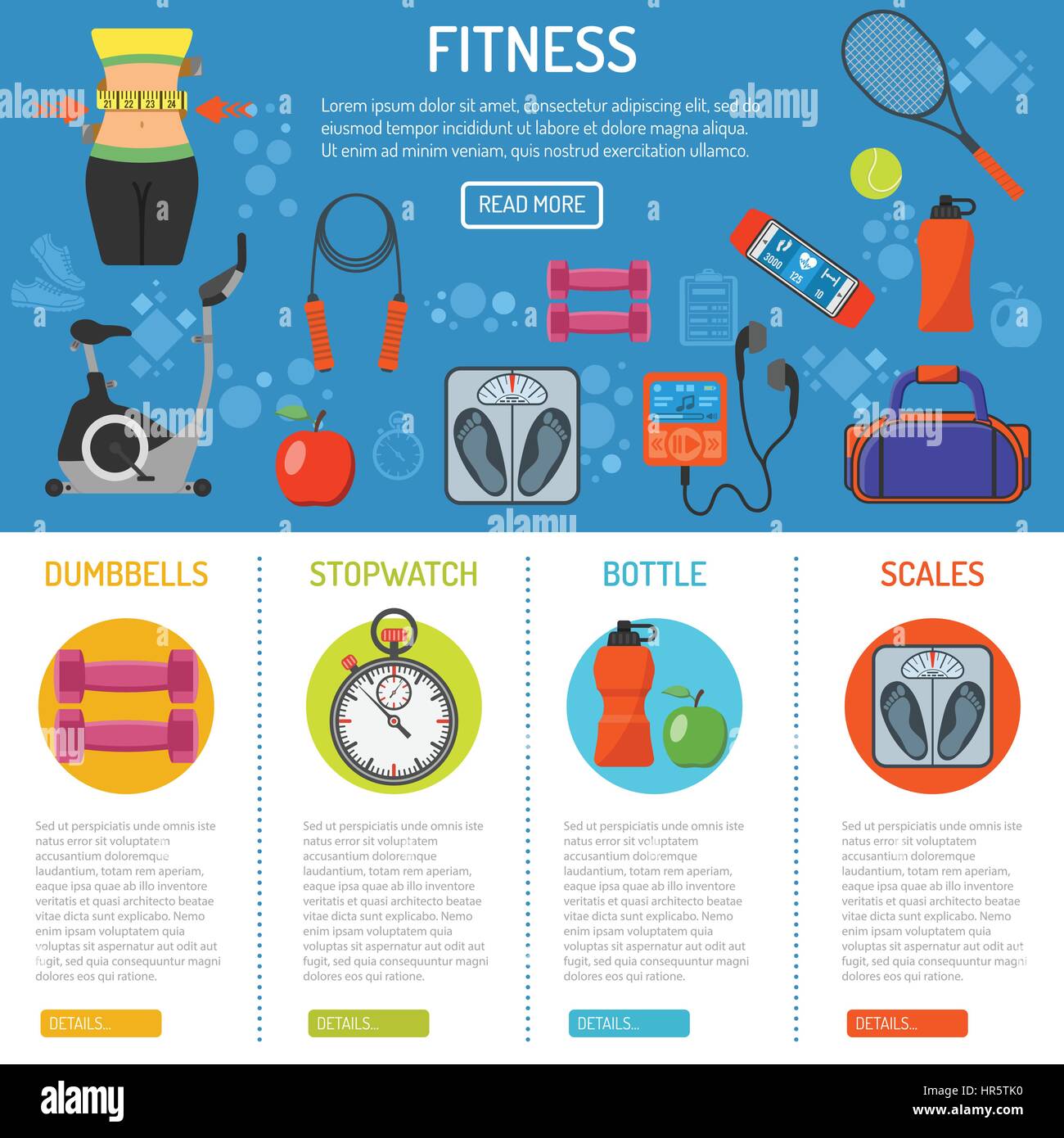 Healthy Lifestyle Infographics Stock Vector Image And Art Alamy