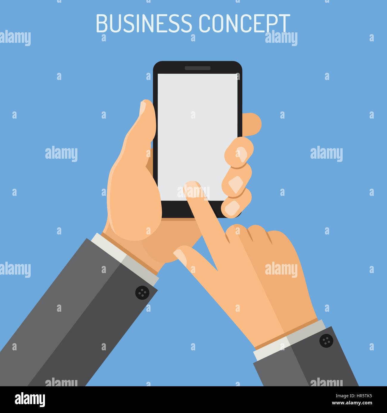 Touch screen smartphone in Stock Vector Images - Alamy