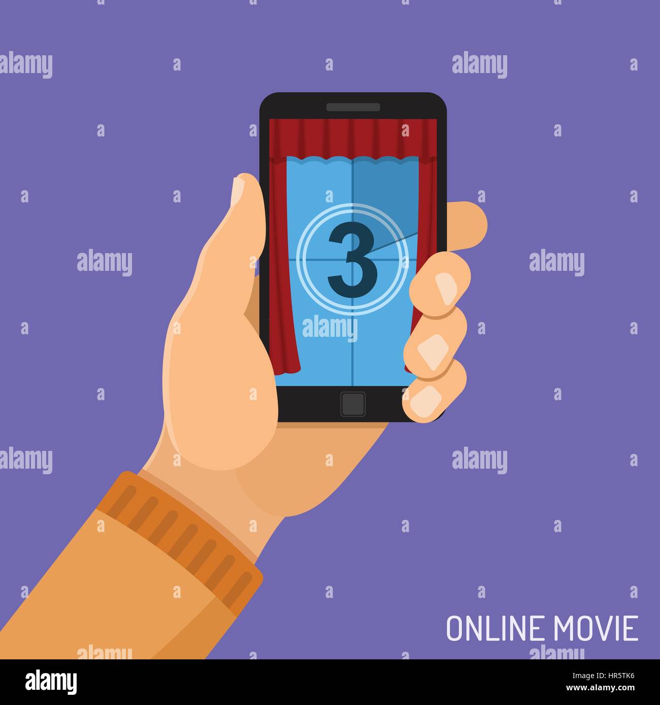online movie concept Stock Vector Image & Art - Alamy