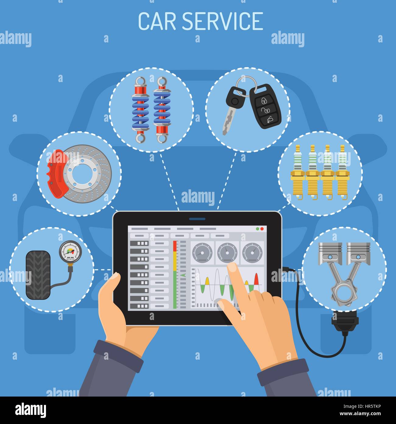 Remote maintenance Stock Vector Images - Alamy