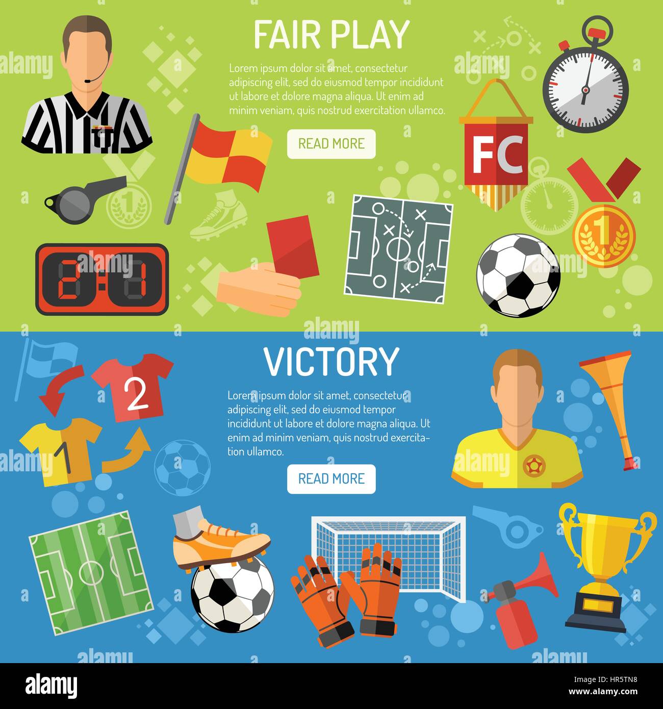 Soccer horizontal Banners Stock Vector Image & Art - Alamy