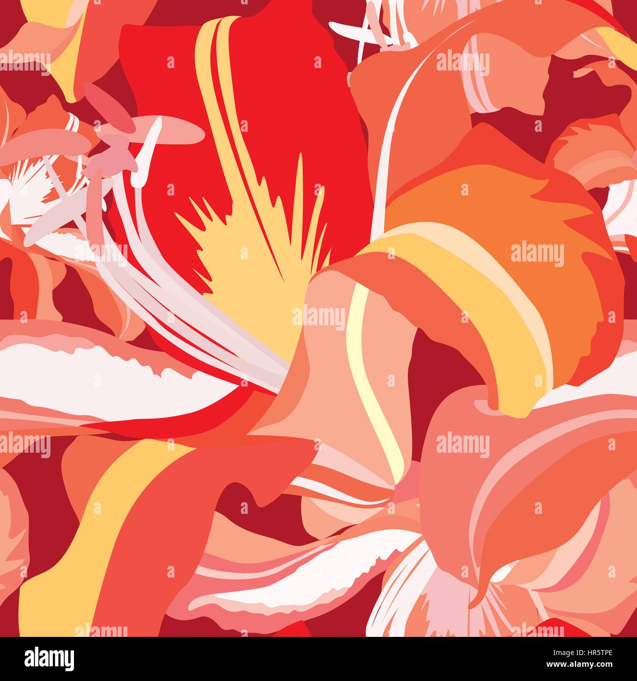 Graceful lily leaves Stock Vector Images - Alamy