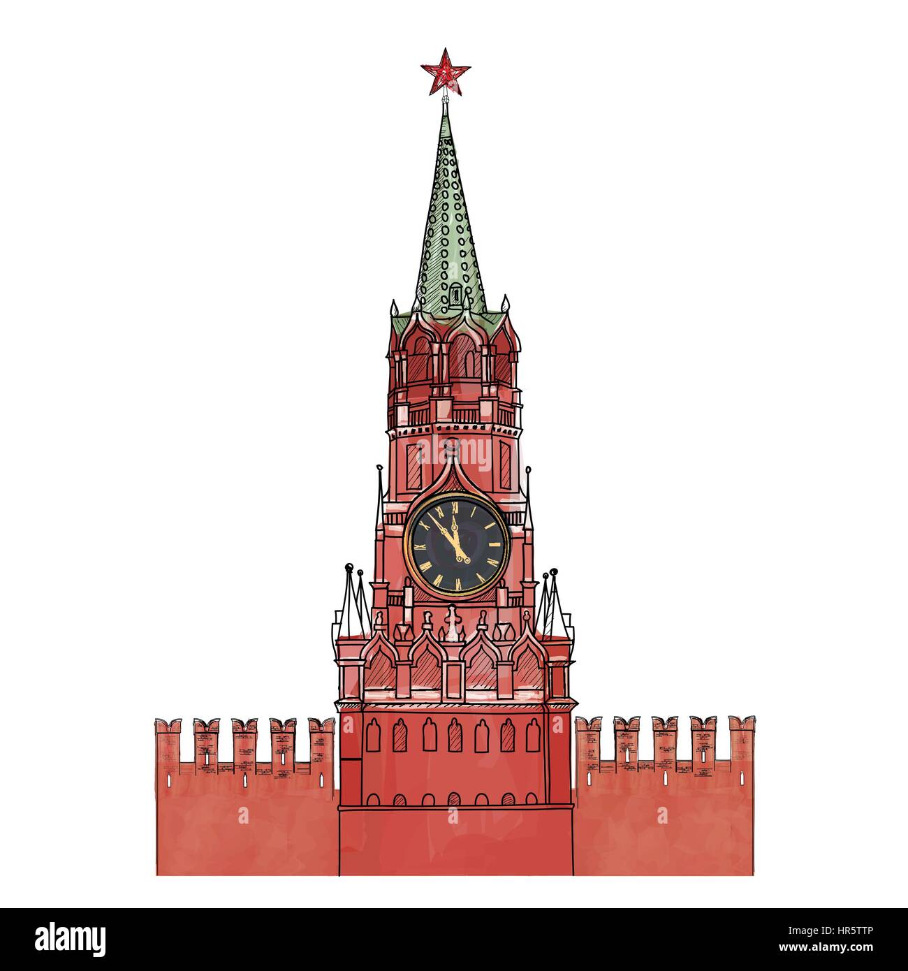 Kremlin star vector vectors hi-res stock photography and images - Alamy