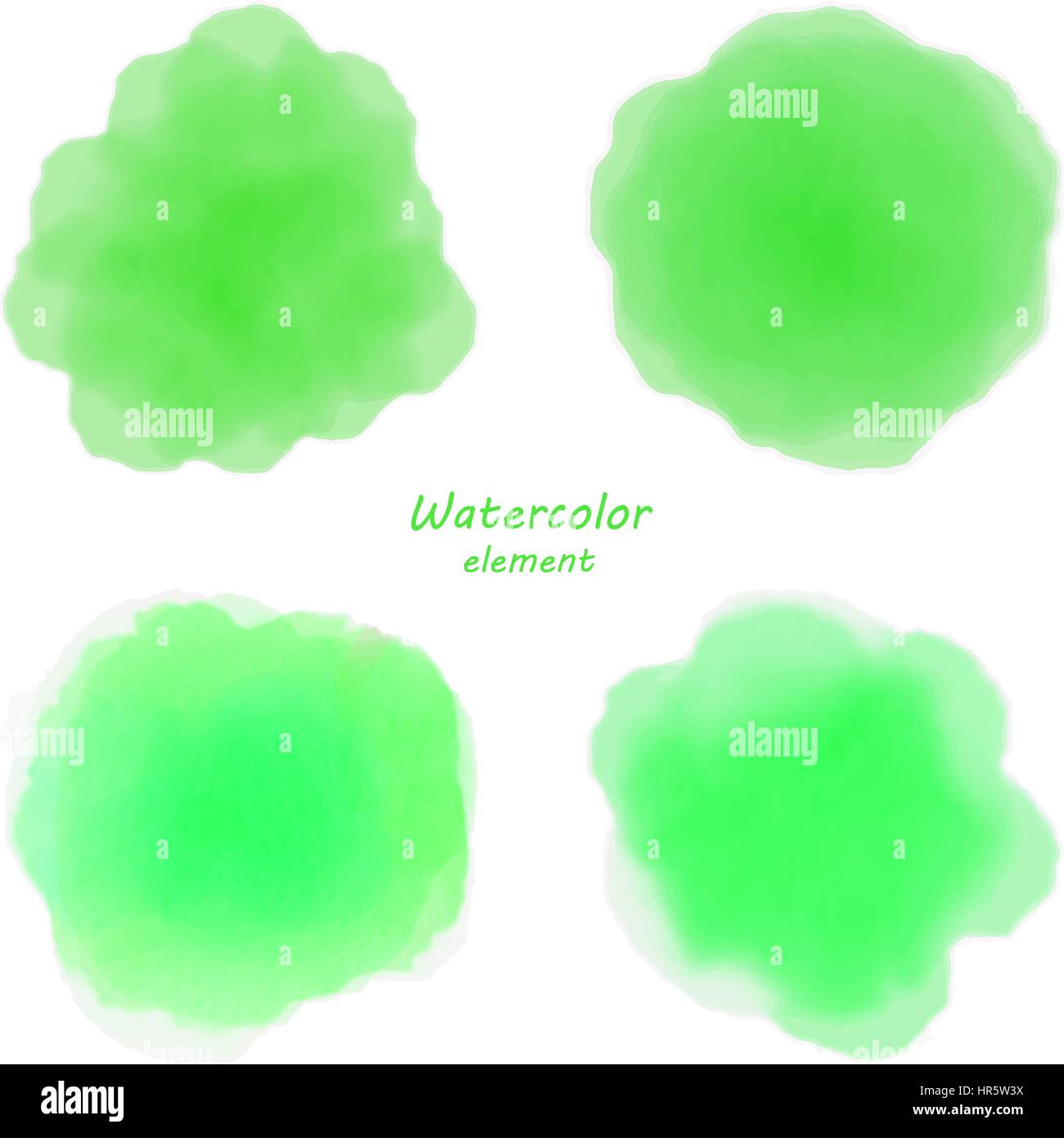 Green vector isolated watercolor paint circle hi-res stock photography ...