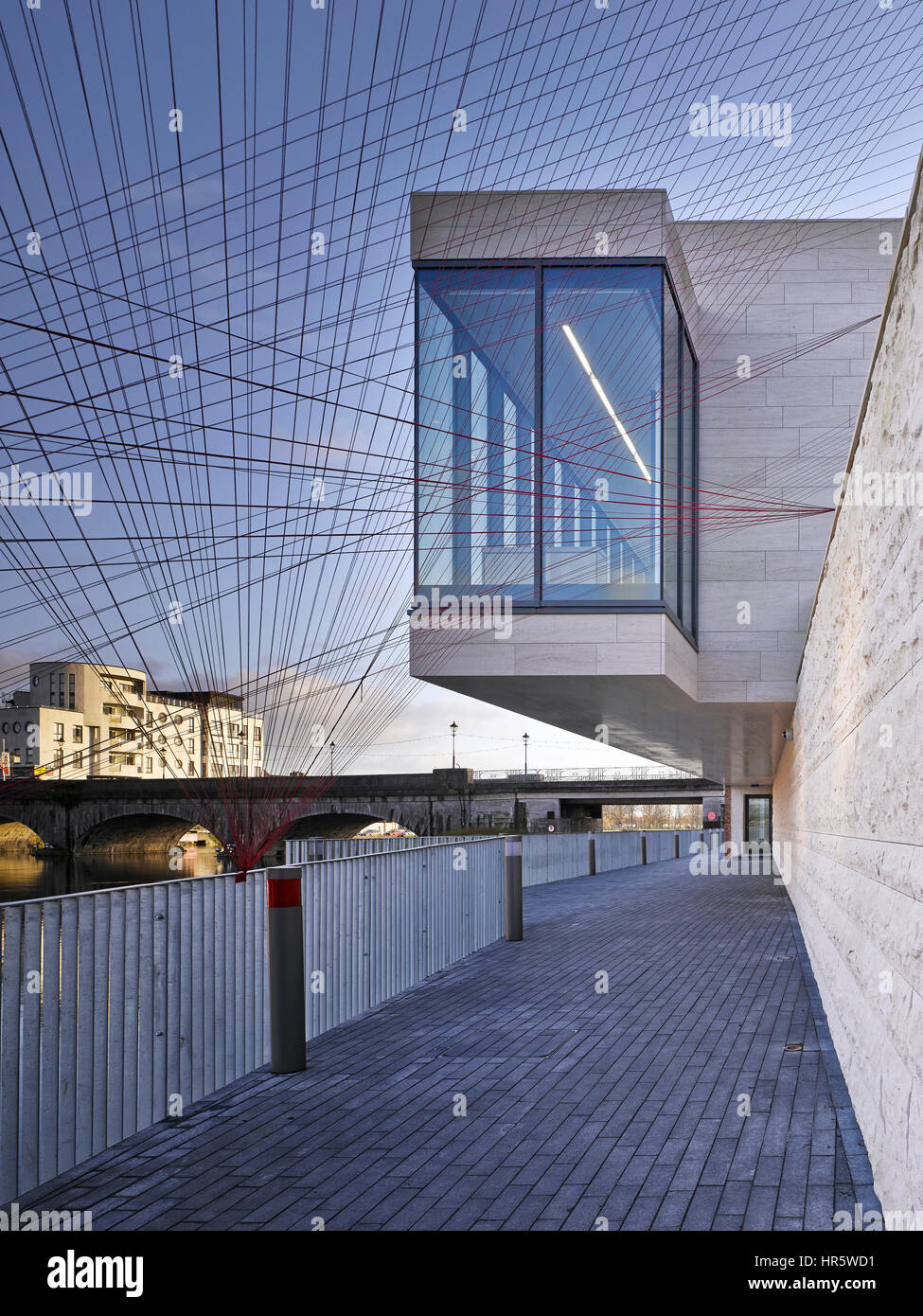 View of exterior showing walkway and bridge. Luan Gallery, Athlone ...