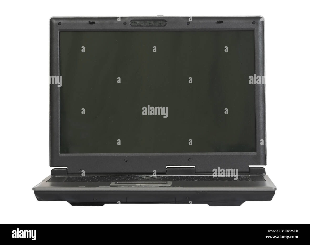 business laptop over white - modern generic model Stock Photo - Alamy