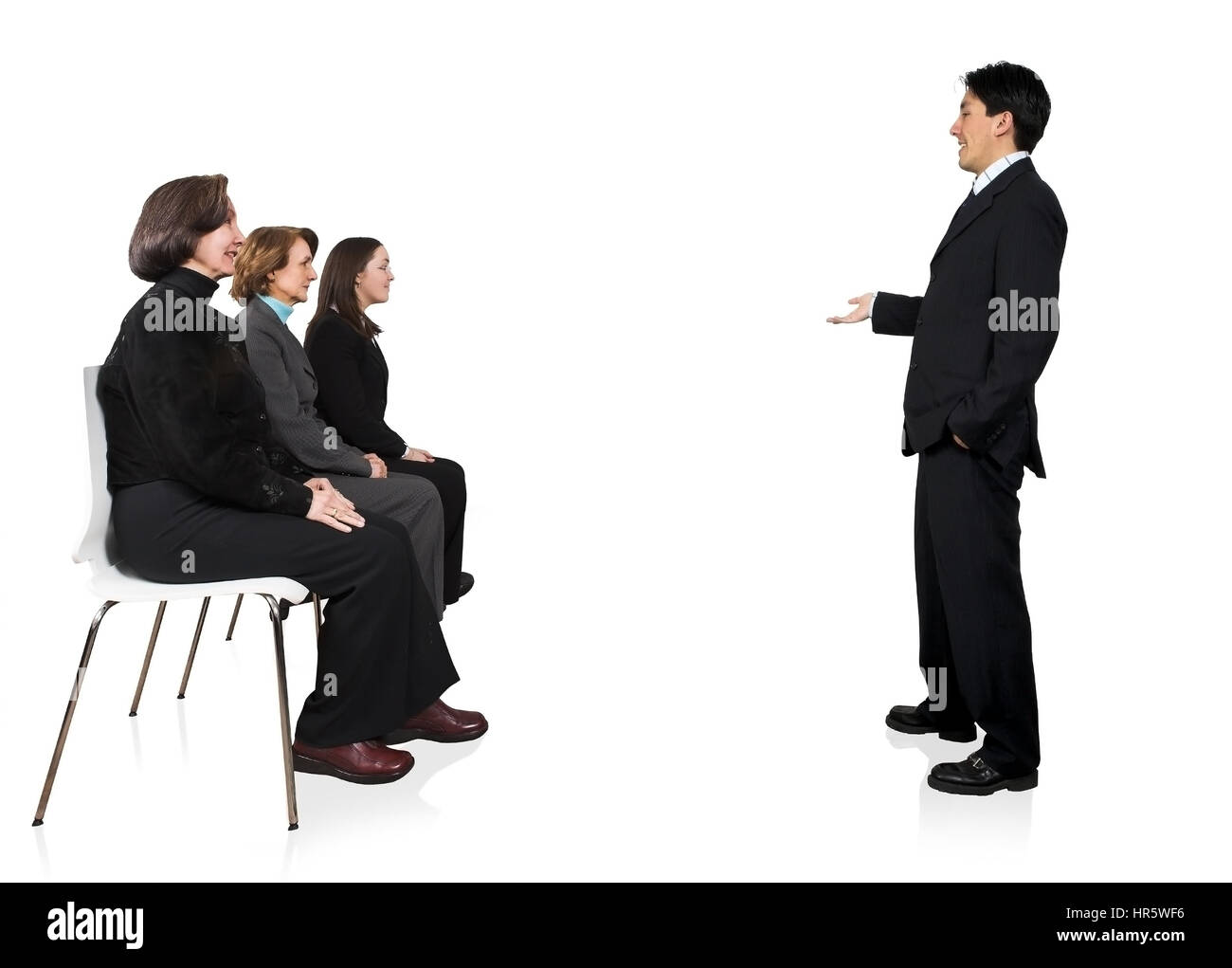Office meeting woman presenting chart Cut Out Stock Images & Pictures ...