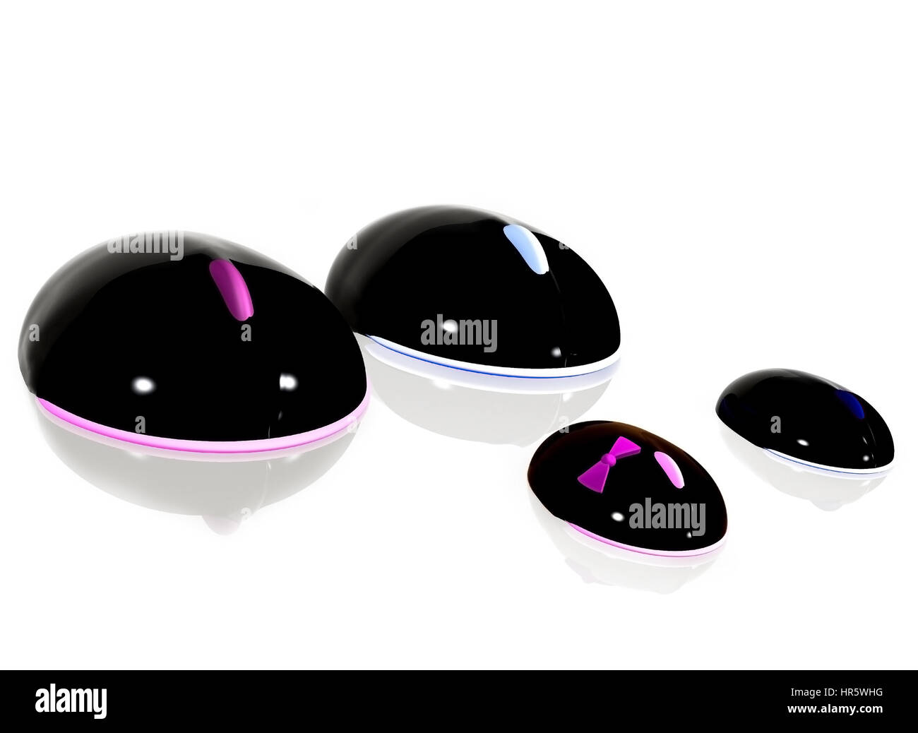 Monitor mouse keyboard home Cut Out Stock Images & Pictures - Alamy