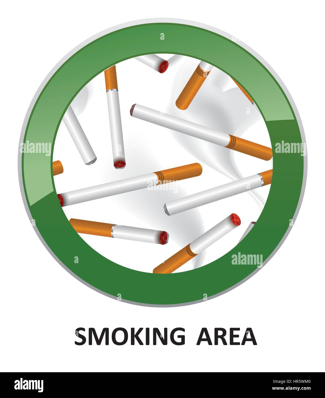 Smoking area label. Smoking Area Icon. Vector Info Sign Stock Vector ...